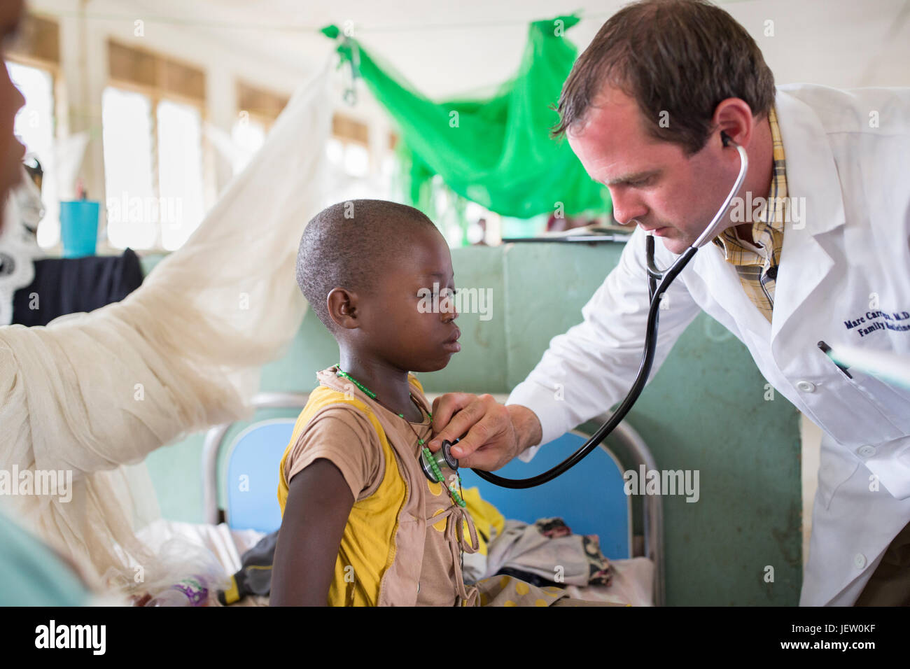 An expat missionary doctor works on the pediatric ward at Bundibugyo ...