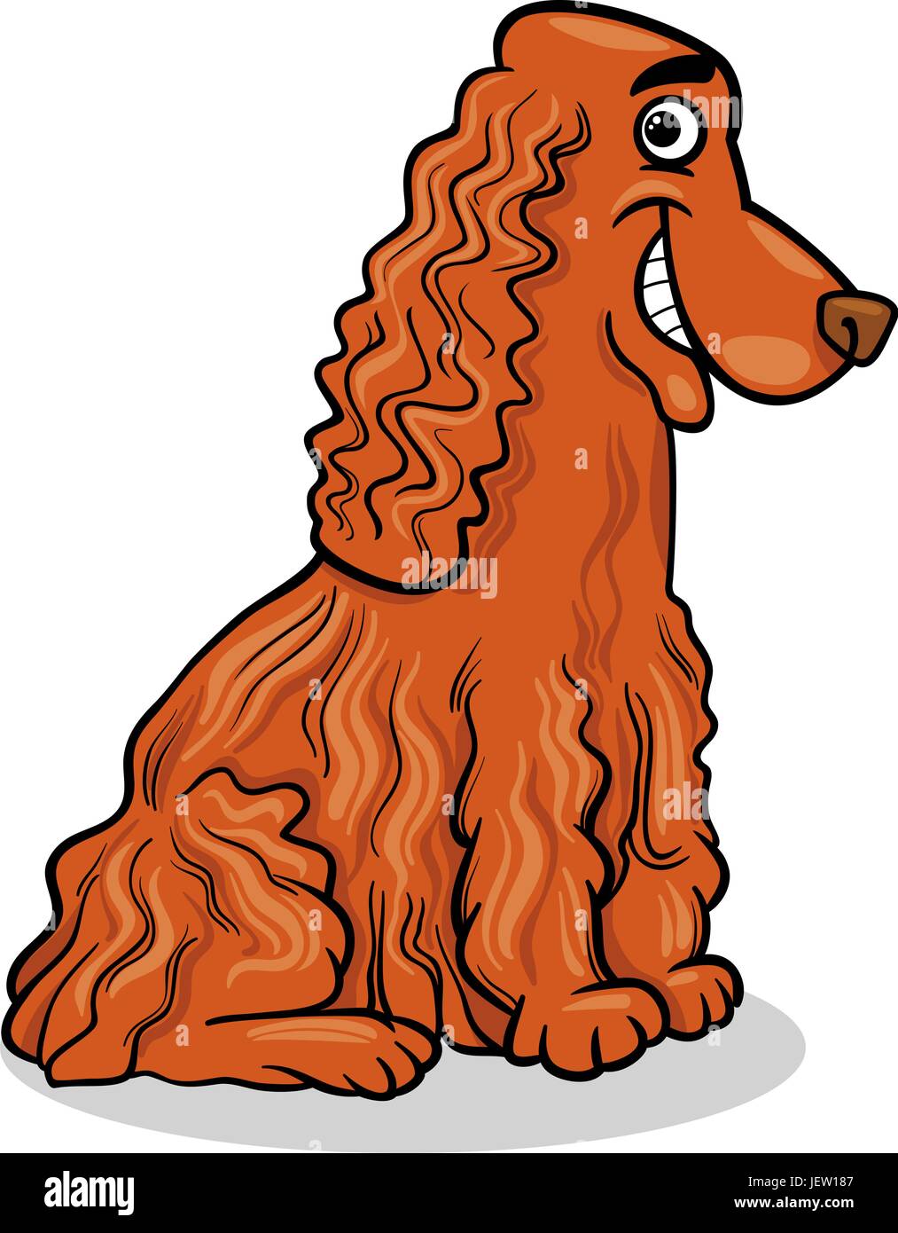 Brown cocker spaniel Stock Vector Images - Alamy