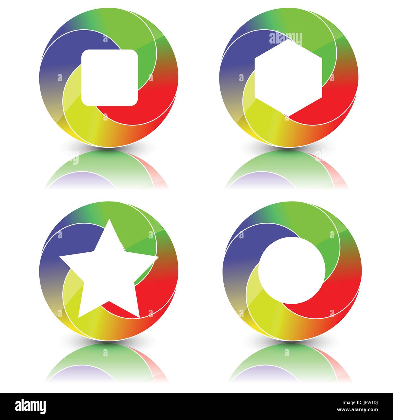 object, purple, raster, set, multicolor, red, orange, blue, object, art ...