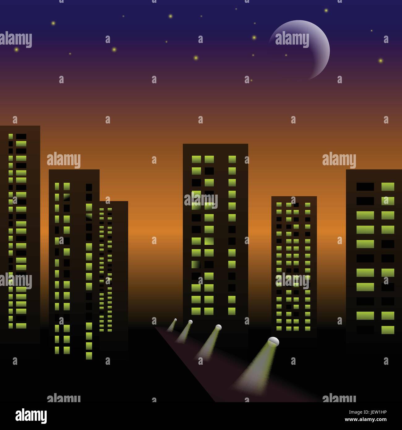 Gray blue architectural building Stock Vector Images - Alamy