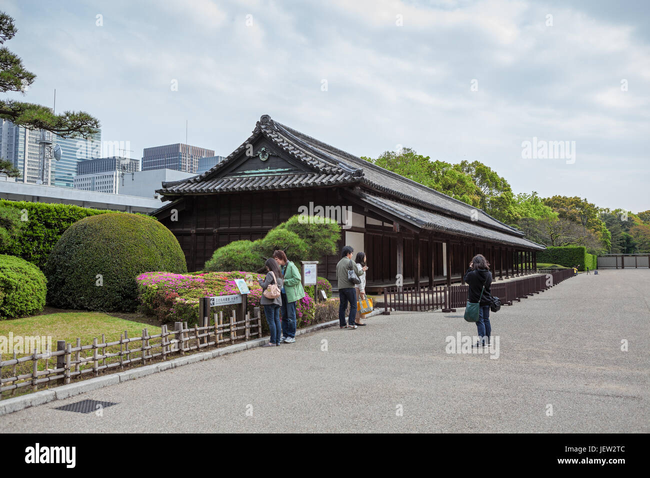 TOKYO, JAPAN - CIRCA APR, 2013: Hyakunin-bansho Guardhouse. The biggest ...