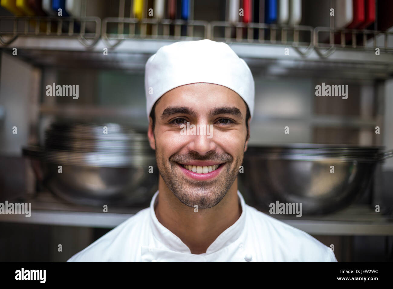 Chef looking to camera hi-res stock photography and images - Alamy
