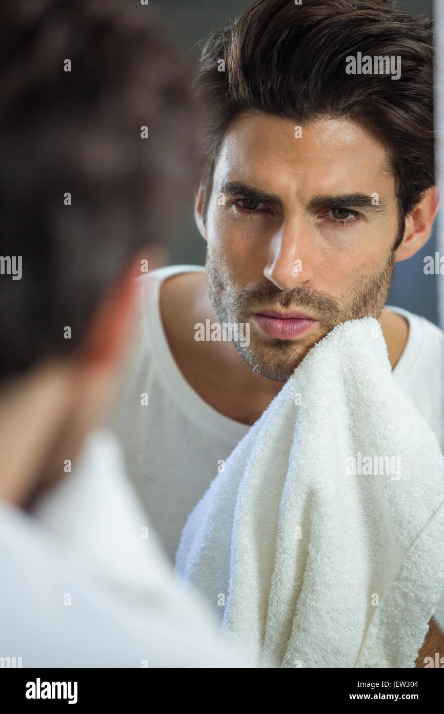Wiping face with napkin hi-res stock photography and images - Alamy