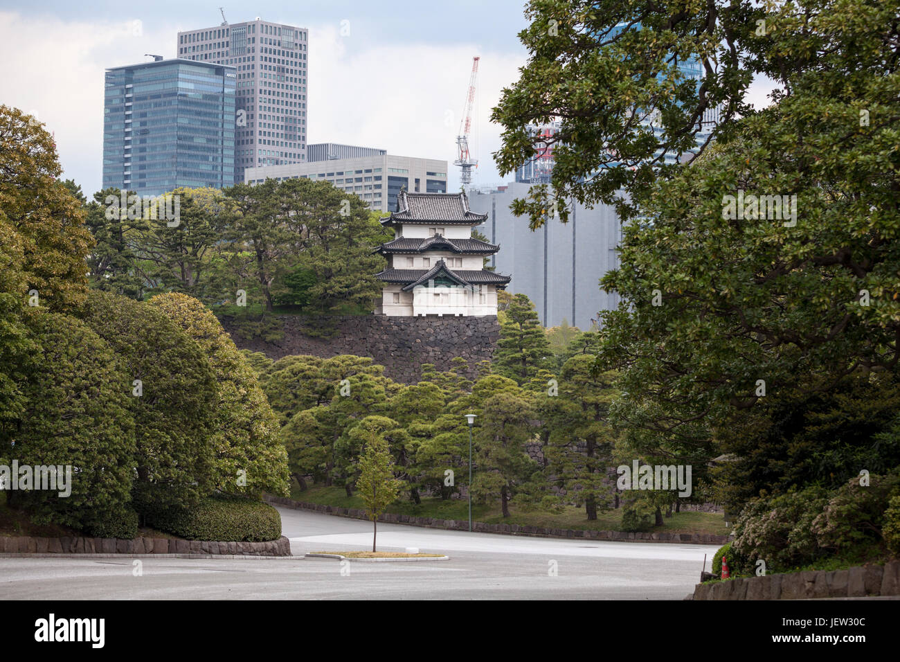 TOKYO, JAPAN - CIRCA APR, 2013: View at the Fujimi-yagura three-story ...