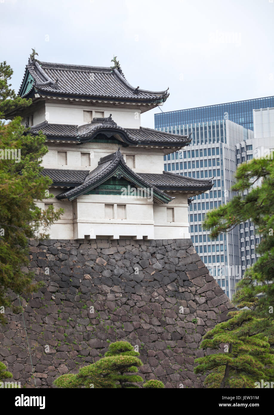 TOKYO, JAPAN - CIRCA APR, 2013: The Japanese Fujimi-yagura three-story ...