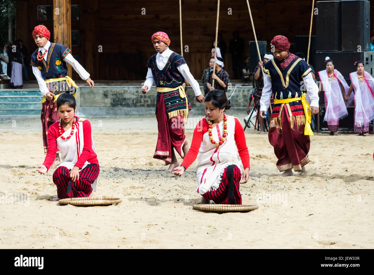 Tribal ritual Dances at the Hornbill Festival, Kohima, Nagaland, India ...