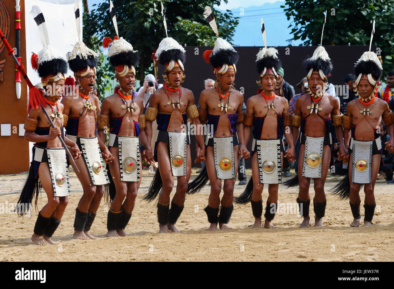 Tribal ritual Dances at the Hornbill Festival, Kohima, Nagaland, India ...
