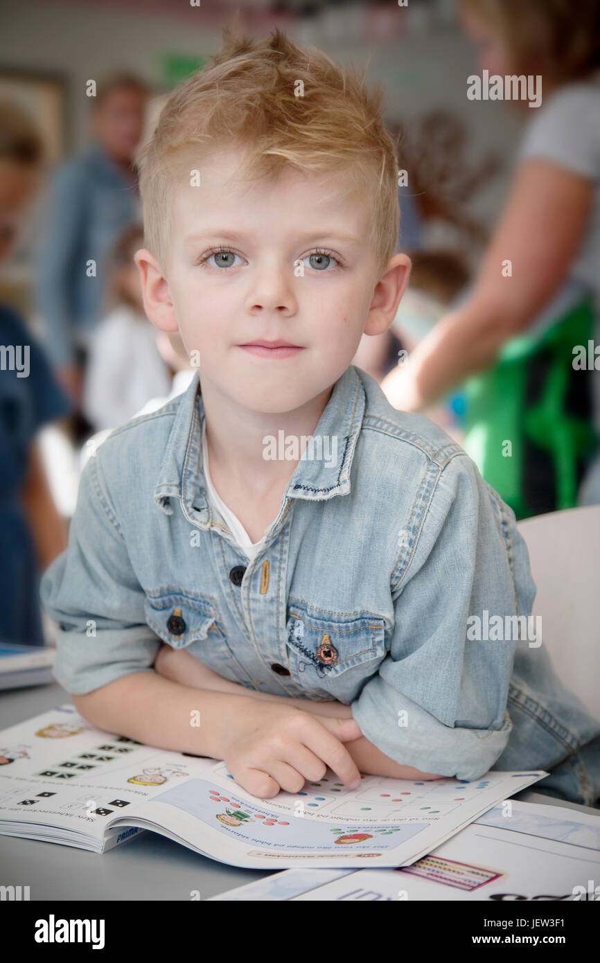 Portrait of boy at school Stock Photo - Alamy
