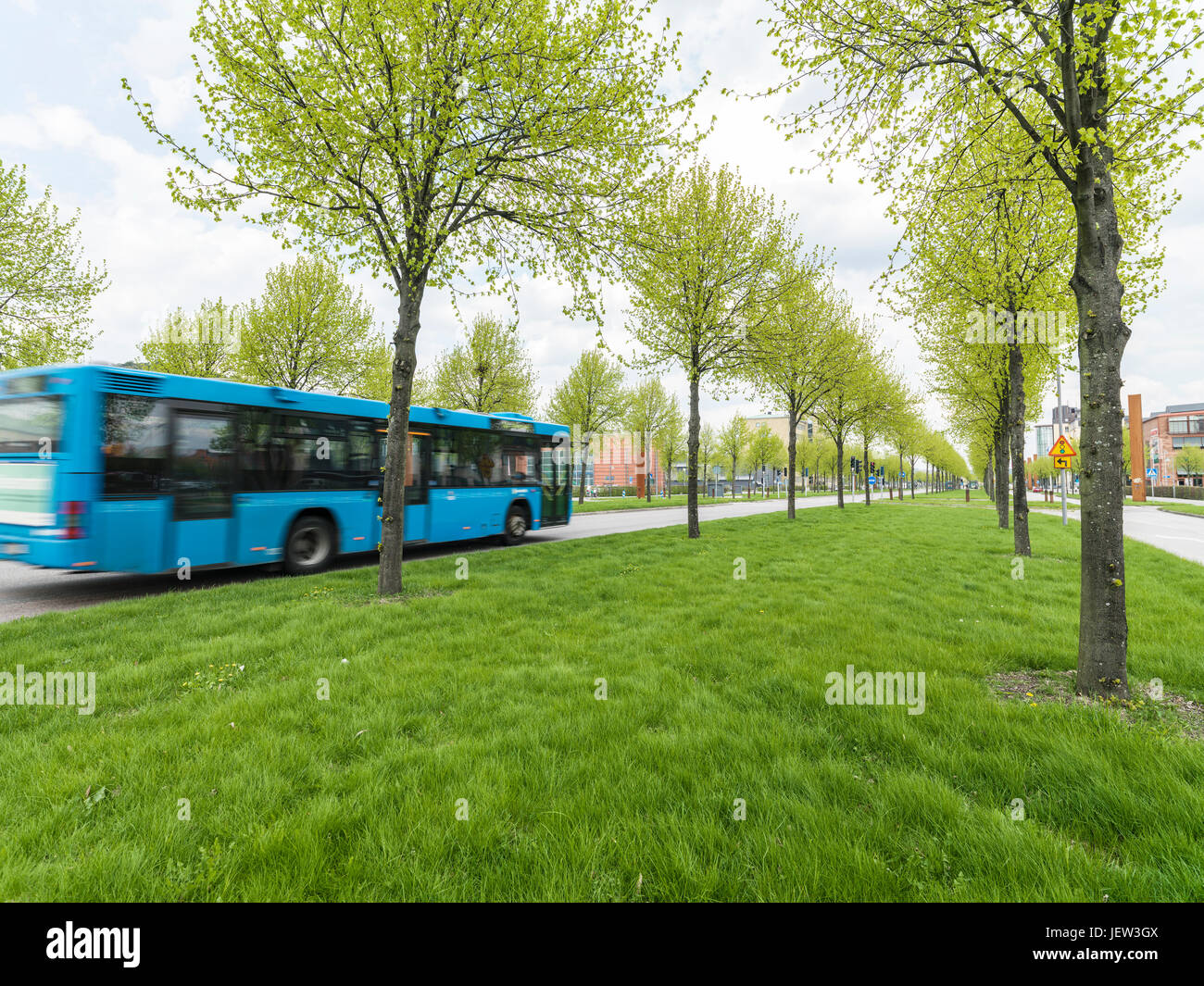 Bus on road Stock Photo - Alamy