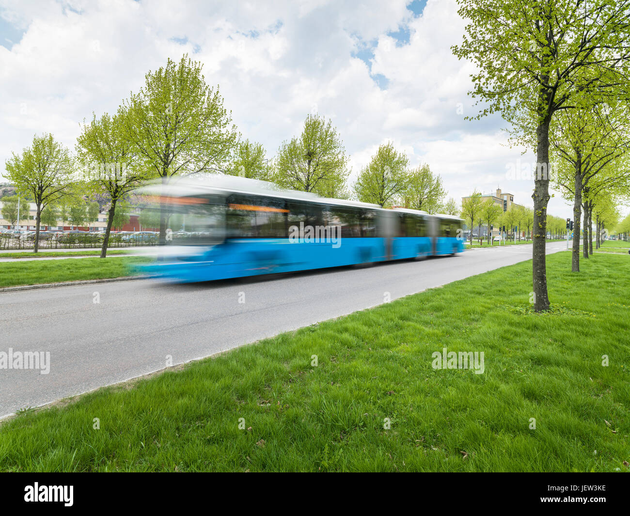 Bus on road Stock Photo - Alamy