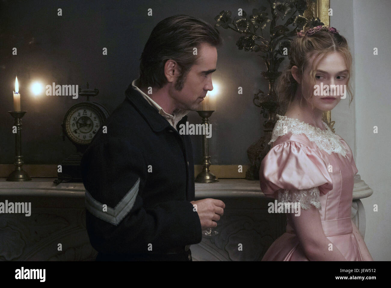 THE BEGUILED, from left: Colin Farrell, Elle Fanning, 2017. ph: Ben ...