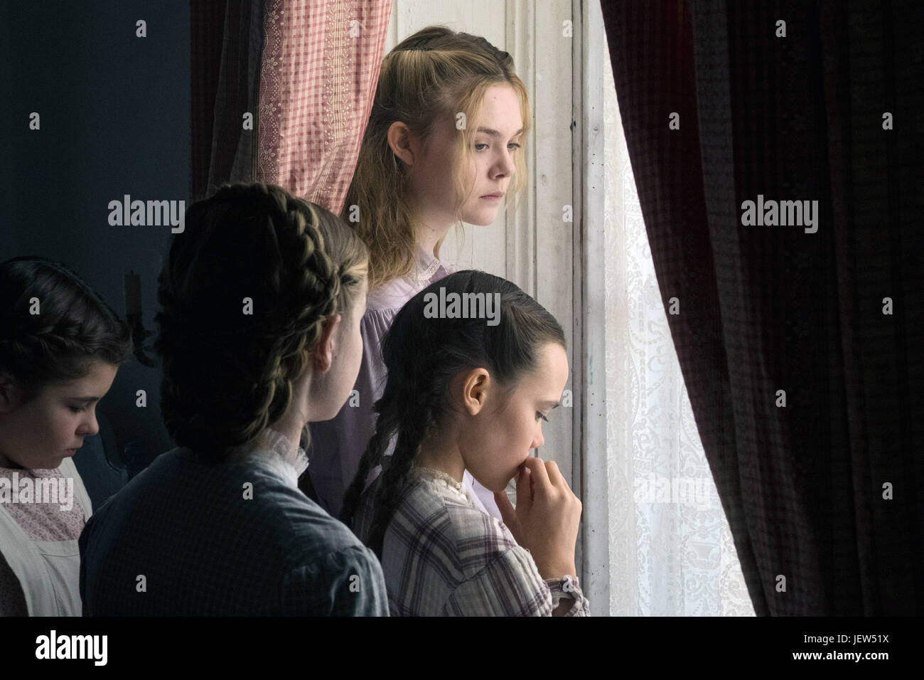 THE BEGUILED, from left: Addison Riecke, Angourie Rice, Elle Fanning ...