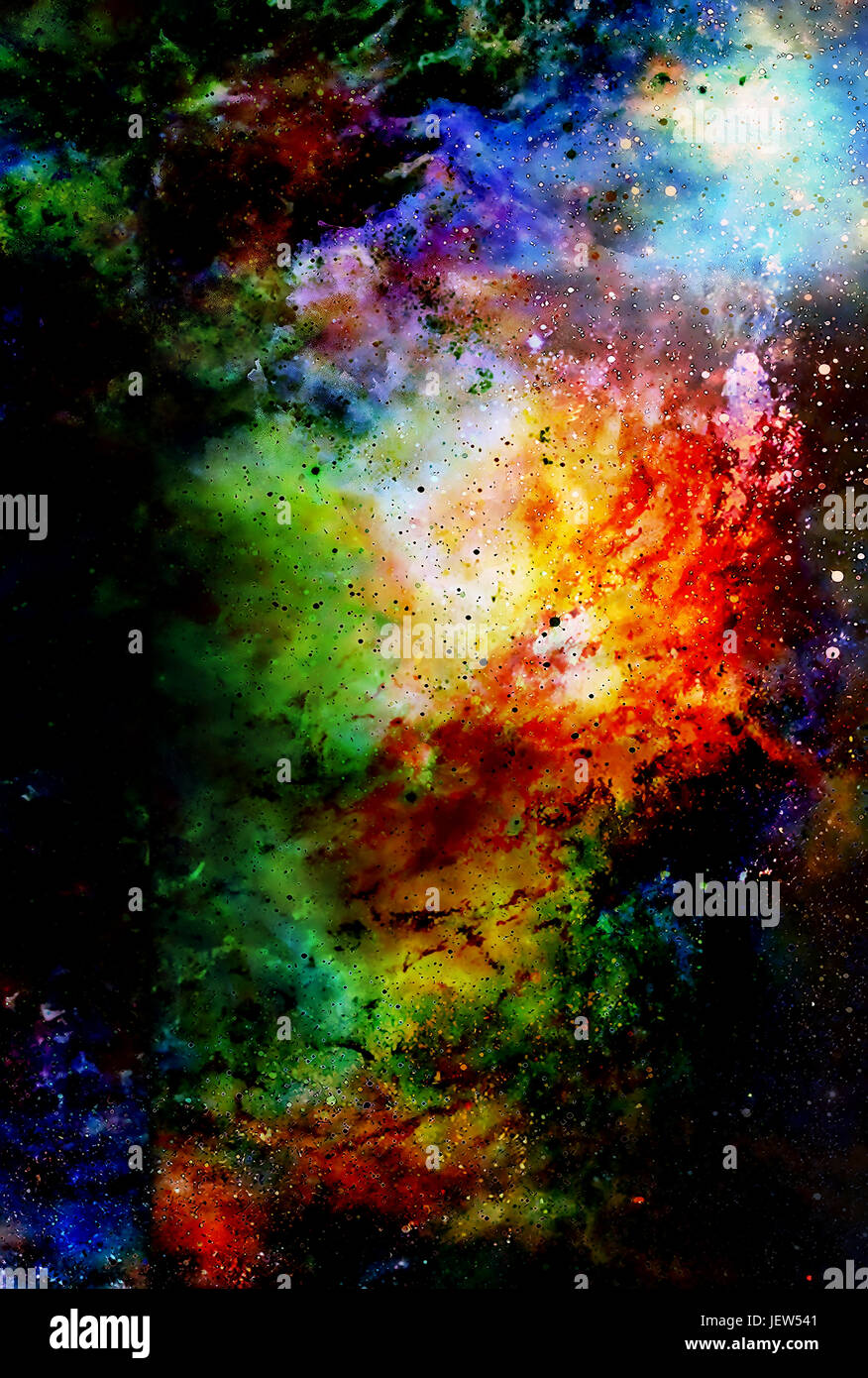 Cosmic space and stars, color cosmic abstract background Stock Photo ...