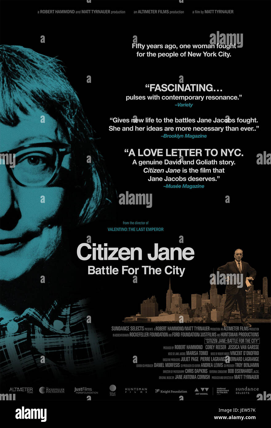 CITIZEN JANE: BATTLE FOR THE CITY, US poster, from left, Jane Jacobs ...