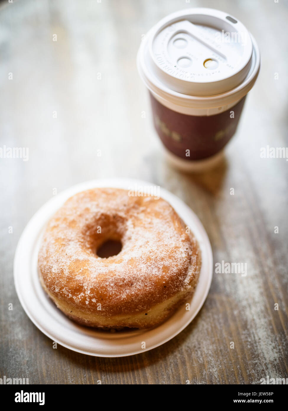 Donut and coffee Stock Photo - Alamy