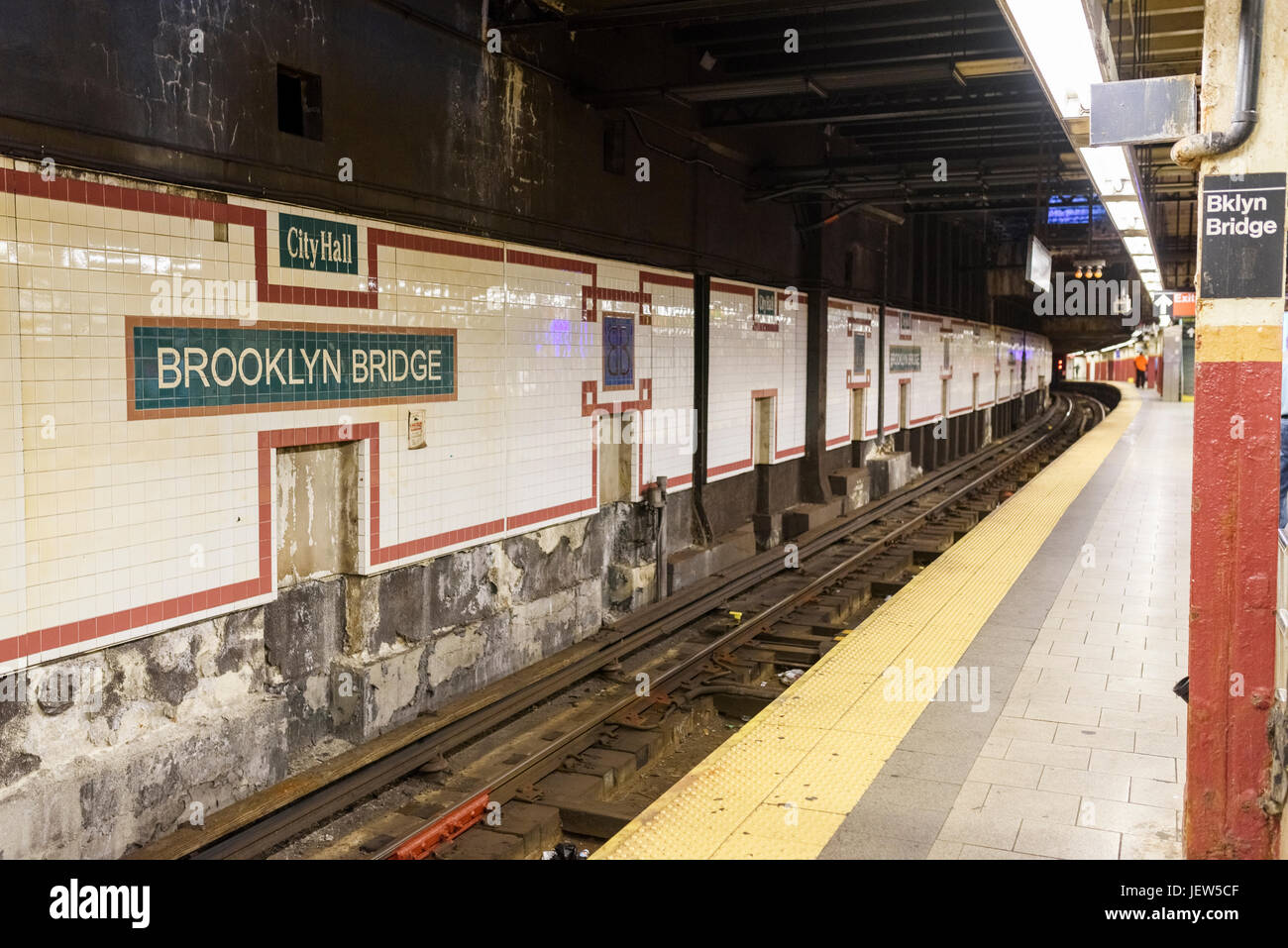 Brooklyn Bridge station, New York City, USA Stock Photo - Alamy