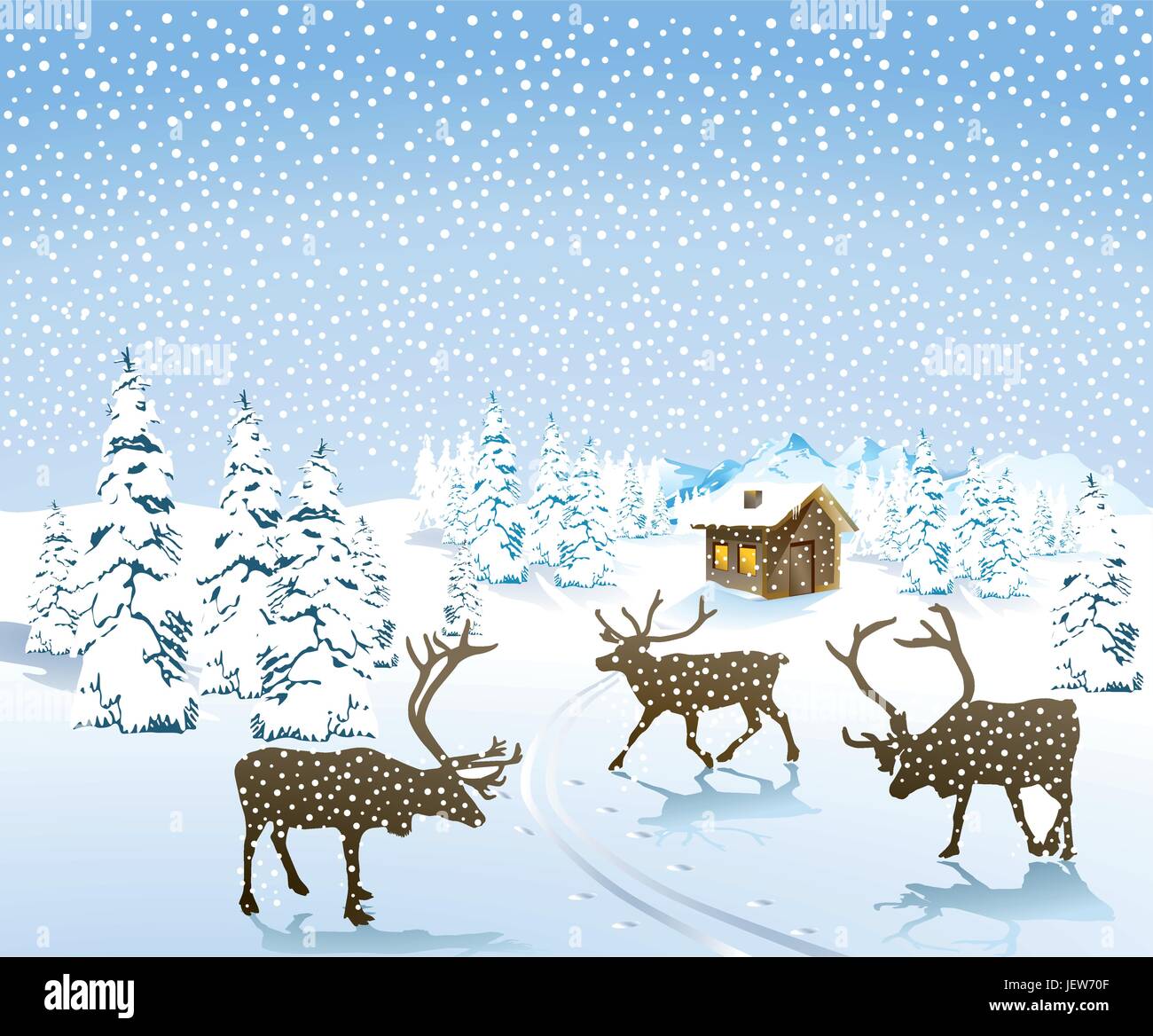 Reindeer finland Stock Vector Images - Alamy