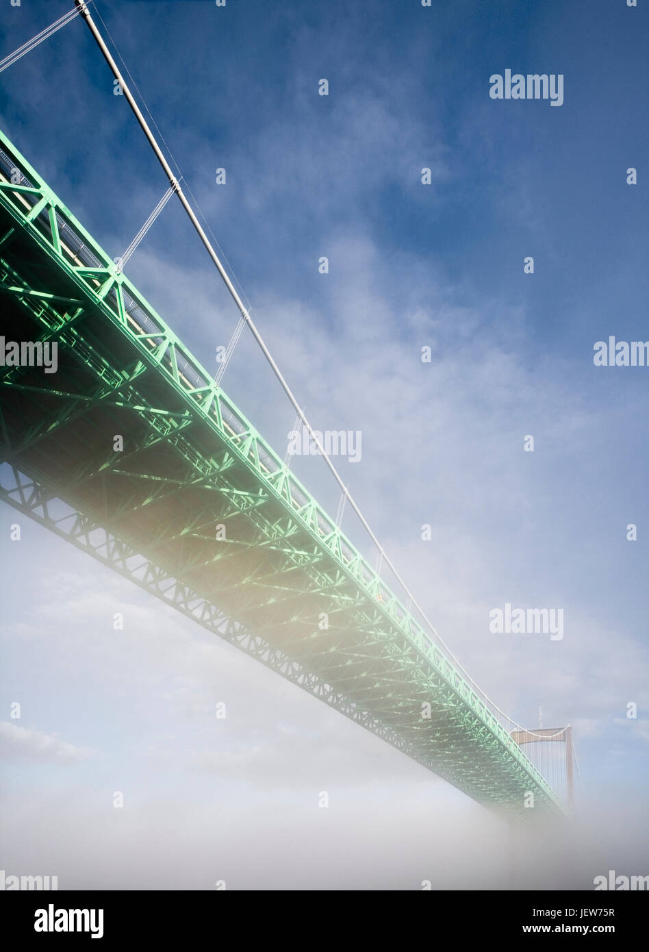 Bridge in fog Stock Photo - Alamy