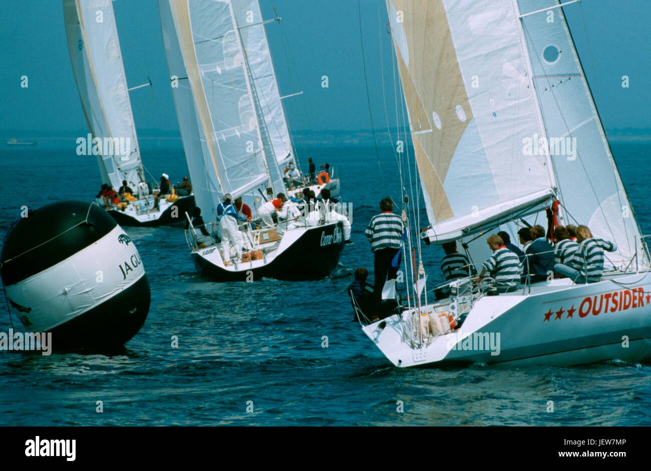 AJAXNETPHOTO. 1985. POOLE, ENGLAND - WORLD ONE TON CUP CHAMPIONSHIP ...
