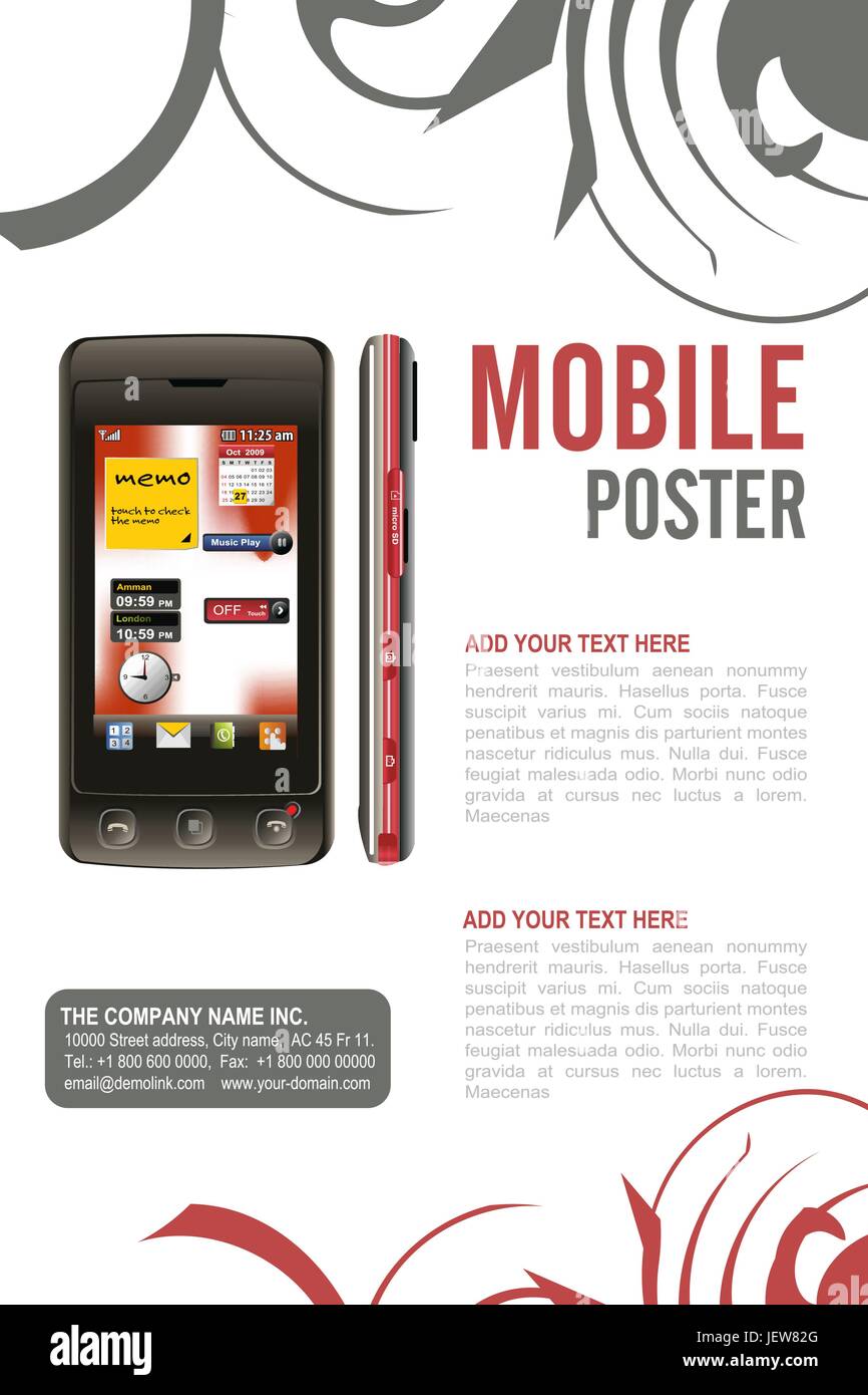 Adverts phone Stock Vector Images - Alamy