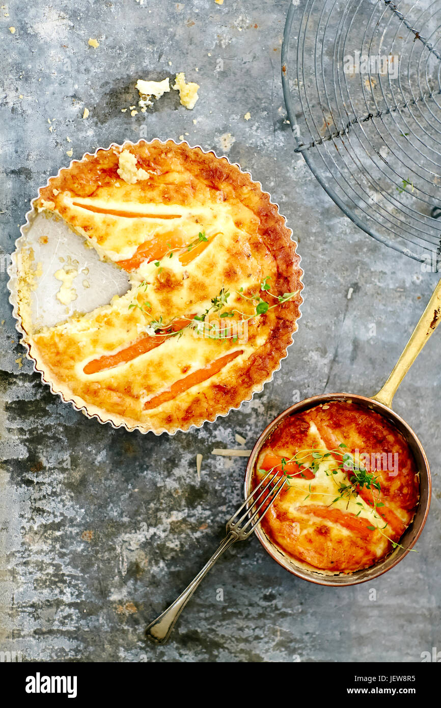 Four cheese quiche hi-res stock photography and images - Alamy