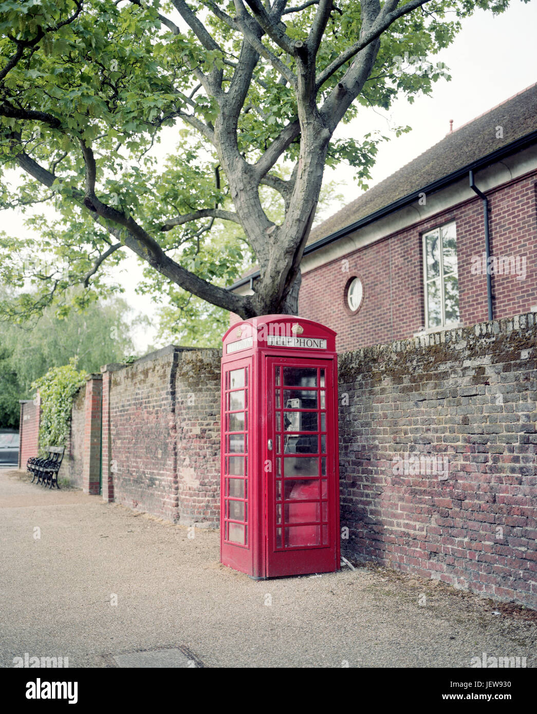 Red phone booth Stock Photo - Alamy