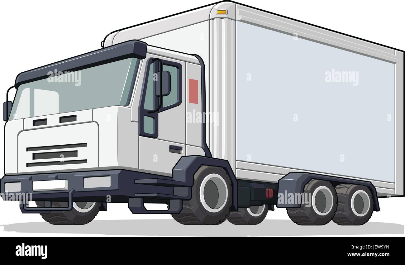 Shipping containers truck lorry Stock Vector Images - Alamy