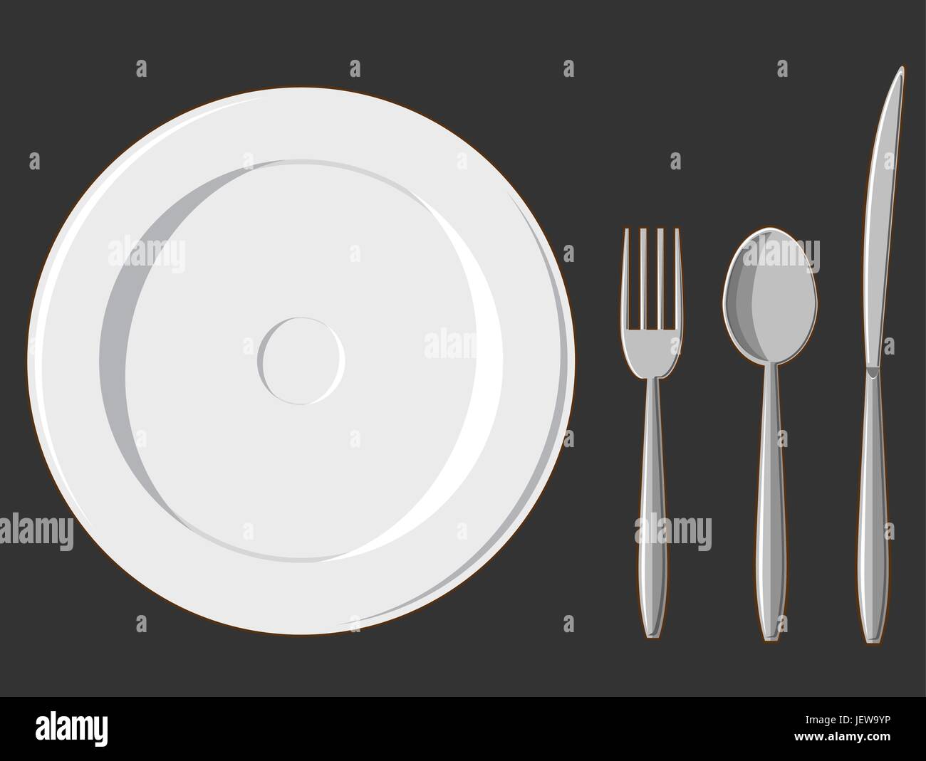 restaurant dining table Stock Vector Image & Art - Alamy