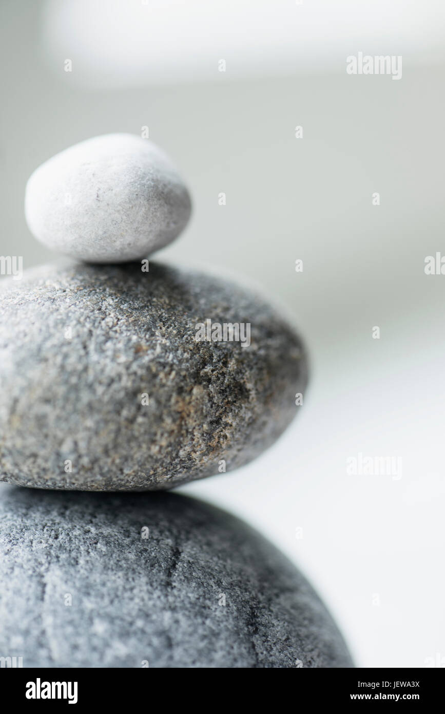 Stack of pebbles, close-up Stock Photo - Alamy