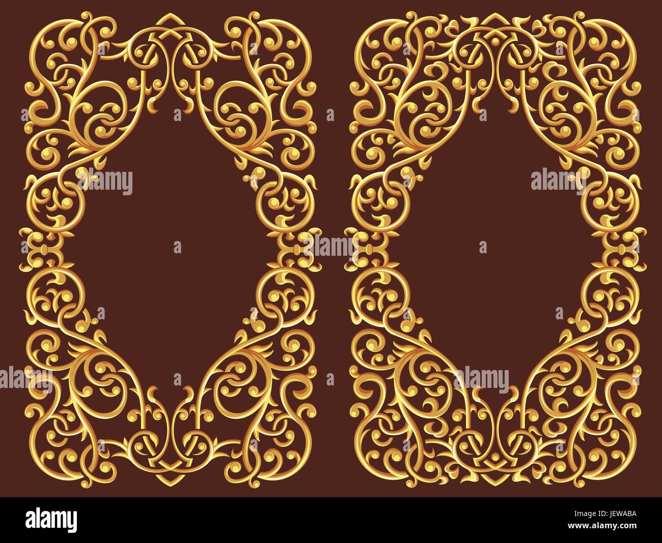 antique, vintage, ornament, pattern, vector, elegant, gold, clasic ...