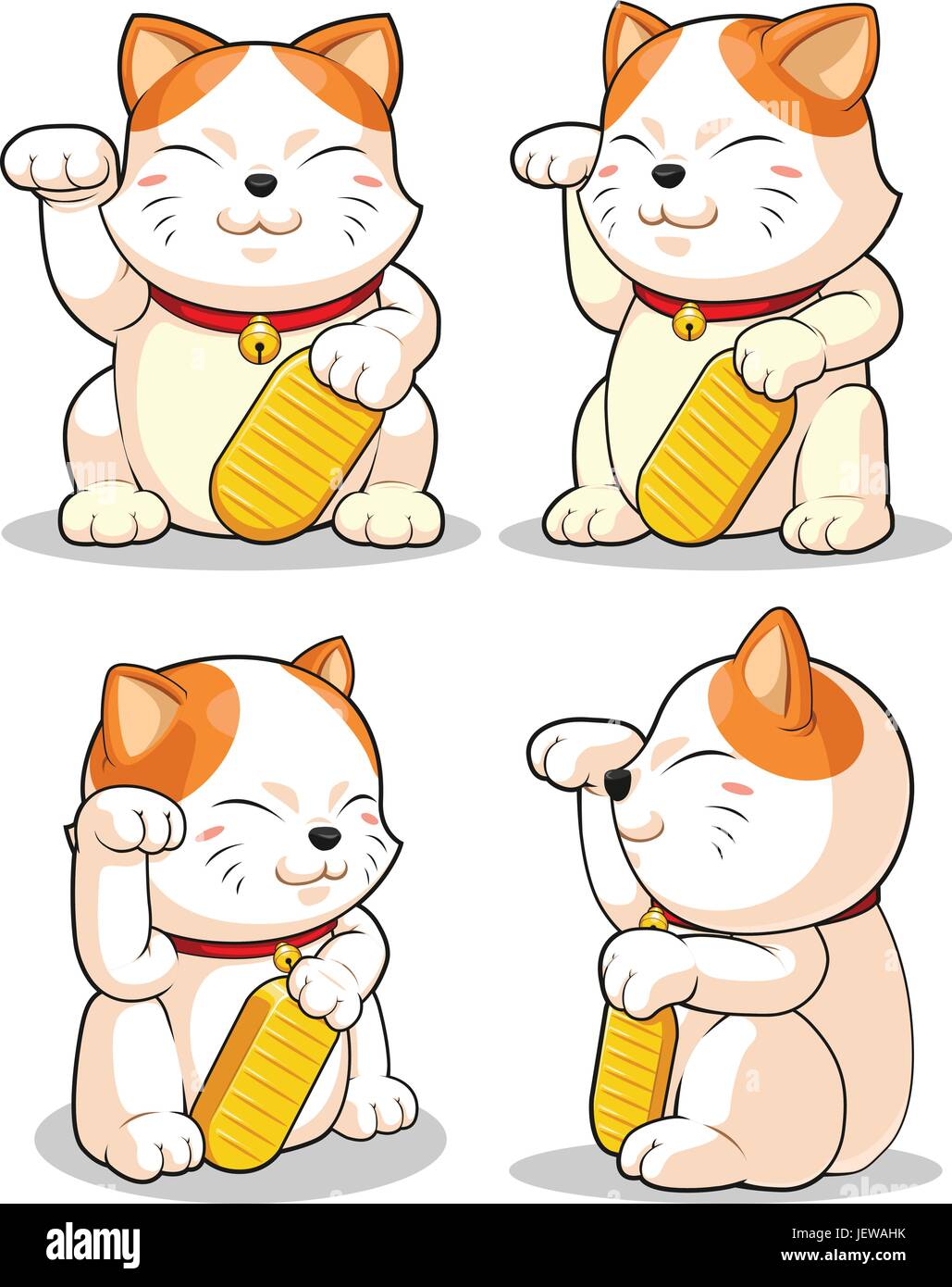 japan, asian, cartoon, vector, pussycat, cat, domestic cat, lucky, luck ...