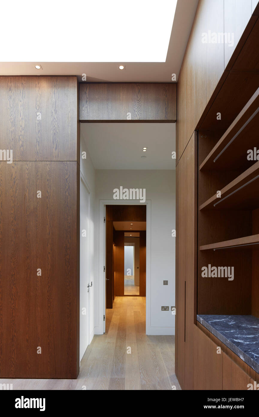 Interior corridor view. Penthouse at the Tapestry Building, London ...