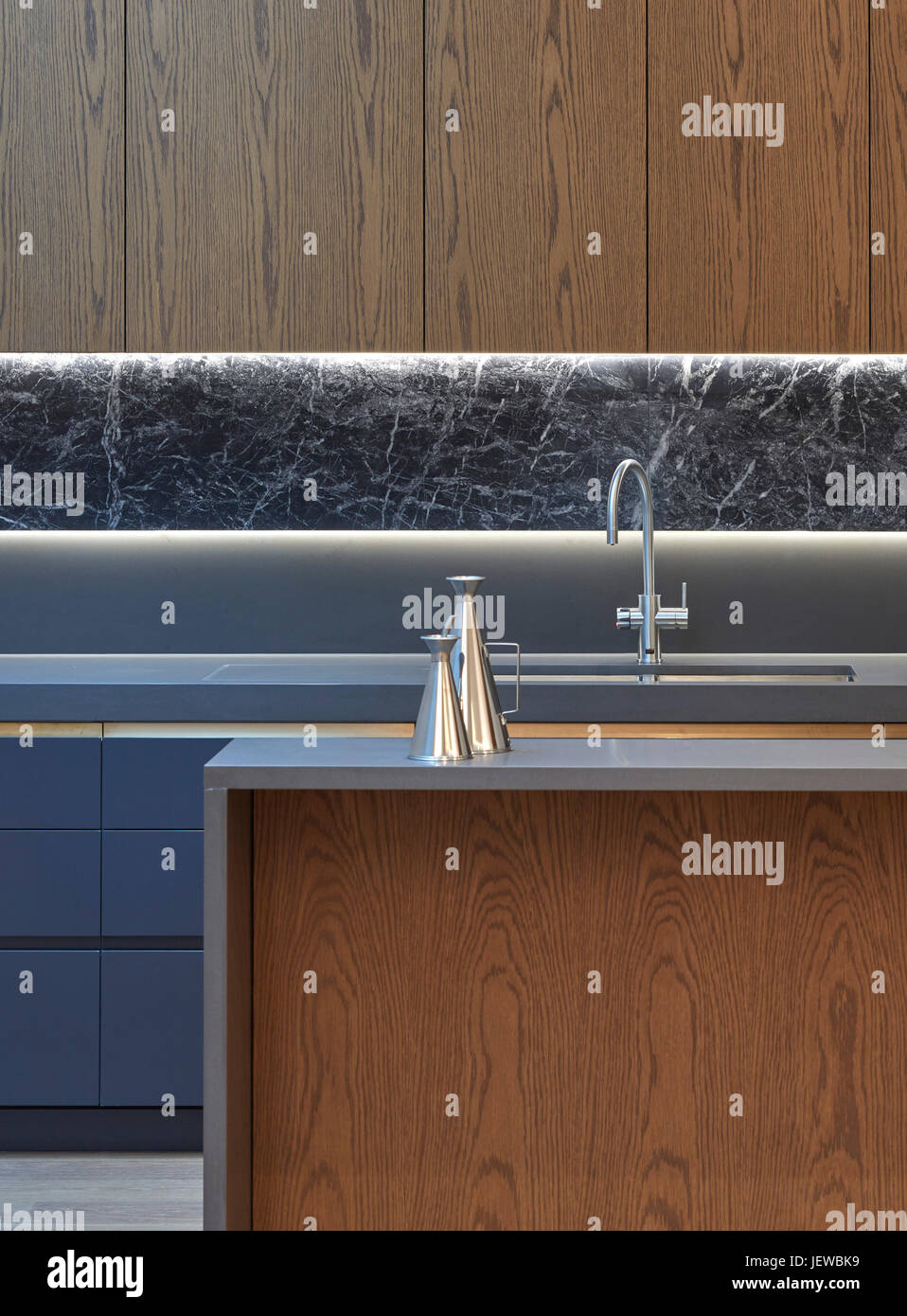 Kitchen detail. Penthouse at the Tapestry Building, London, United ...