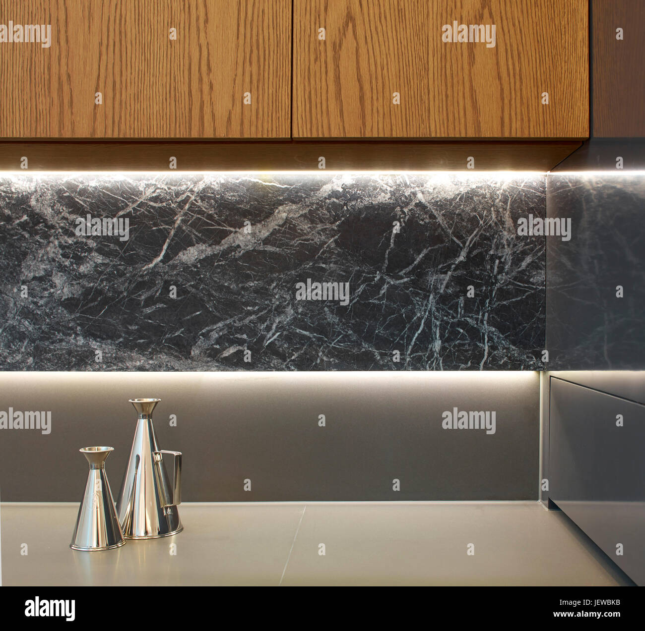 Kitchen detail. Penthouse at the Tapestry Building, London, United ...