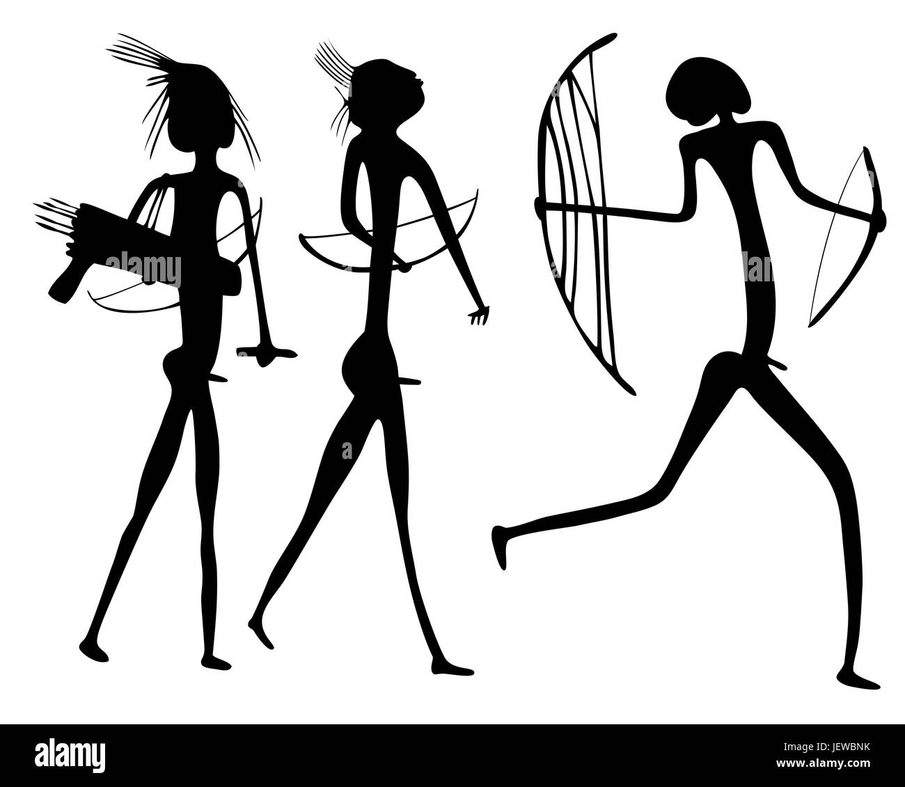 art, africa, primeval, vector, aboriginal, prehistoric, savage ...