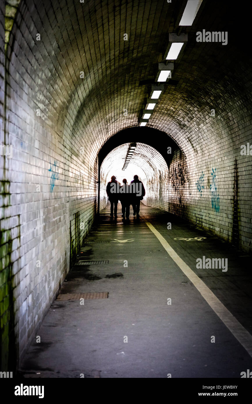 Tunnel on Leeman Road, York, North Yorkshire, UK Stock Photo - Alamy