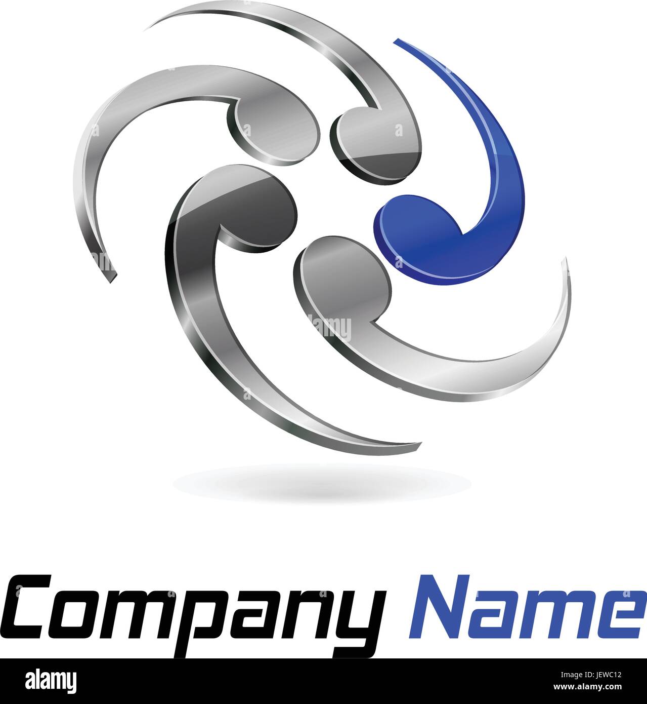 blue, emblem, abstract, logo, blue, isolated, emblem, modern, modernity ...