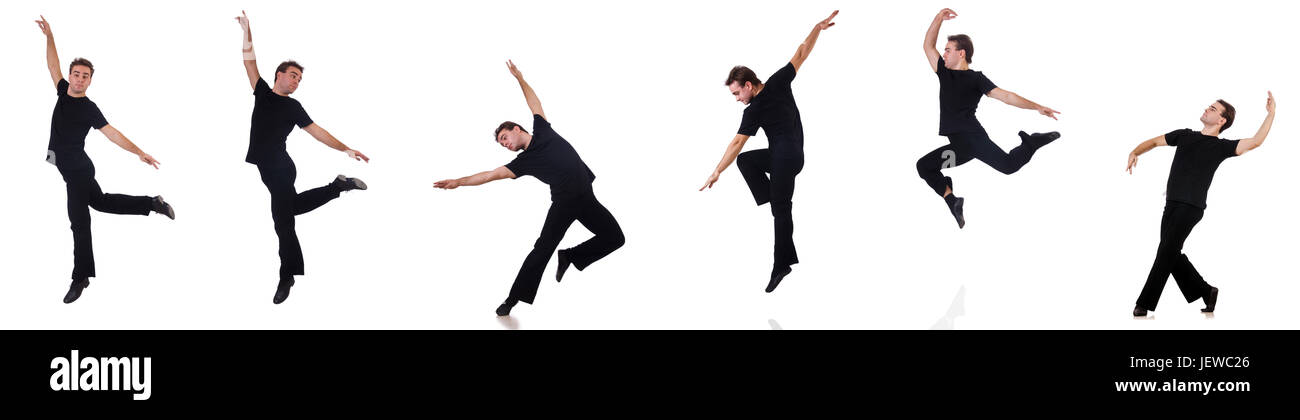 Dancer isolated on the white background Stock Photo - Alamy