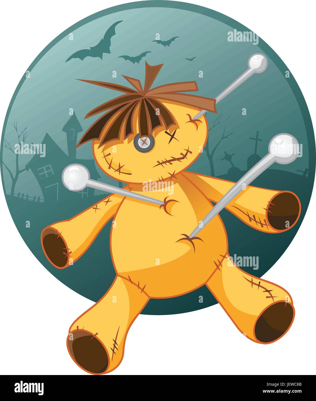 Creepy doll Stock Vector Images - Alamy