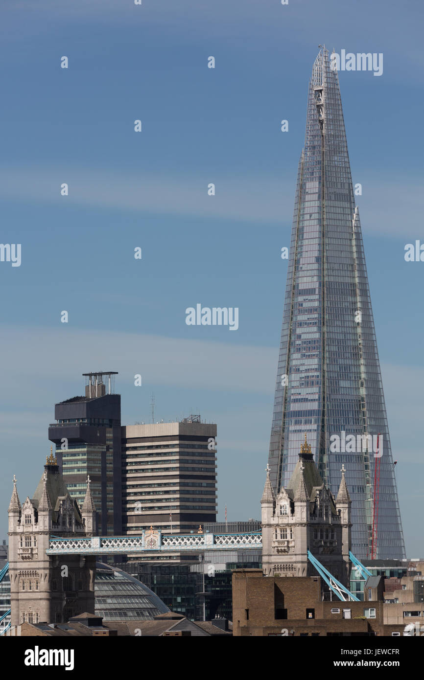 The Shard and Tower Bridge Stock Photo - Alamy