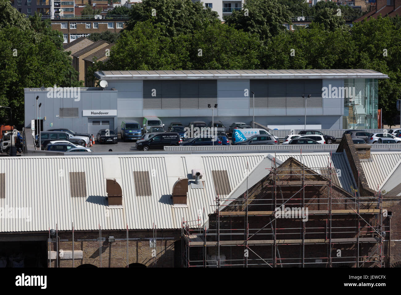 London Dock construction site Wapping London Stock Photo - Alamy