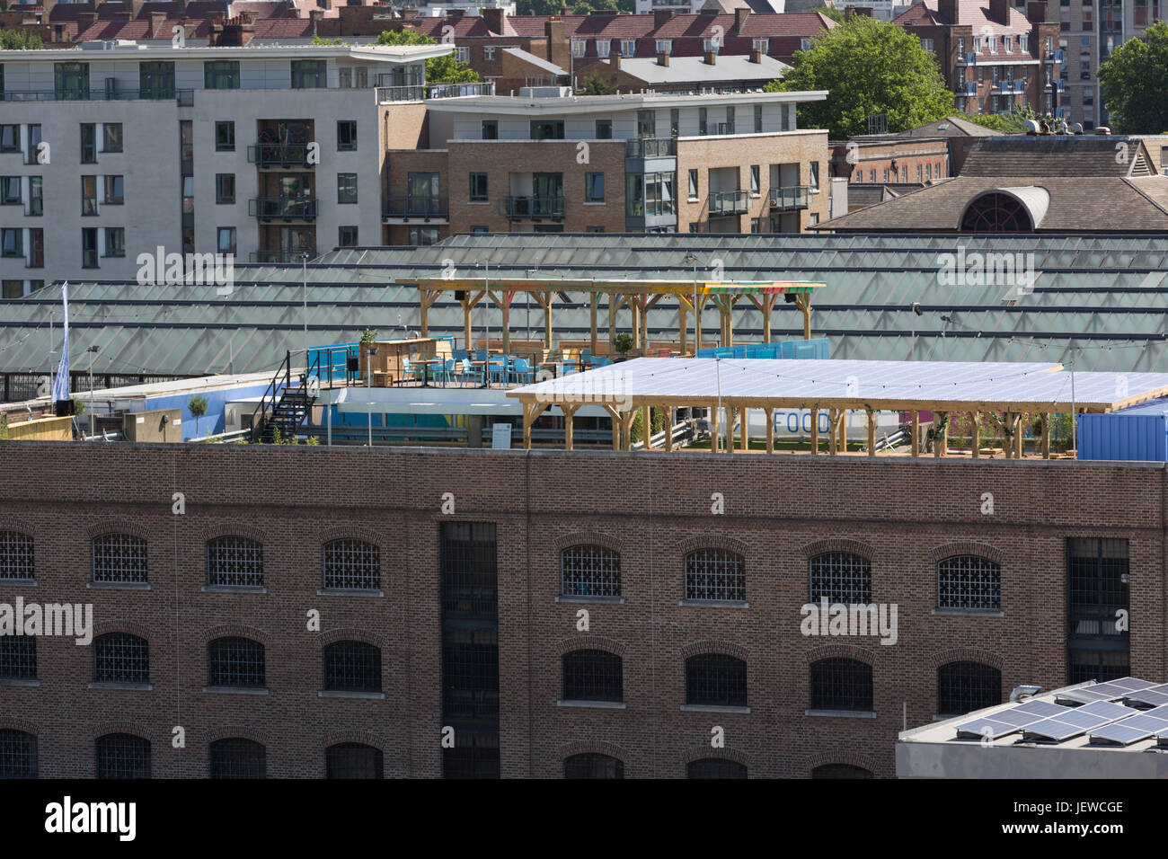 London Dock construction site Wapping London Stock Photo - Alamy
