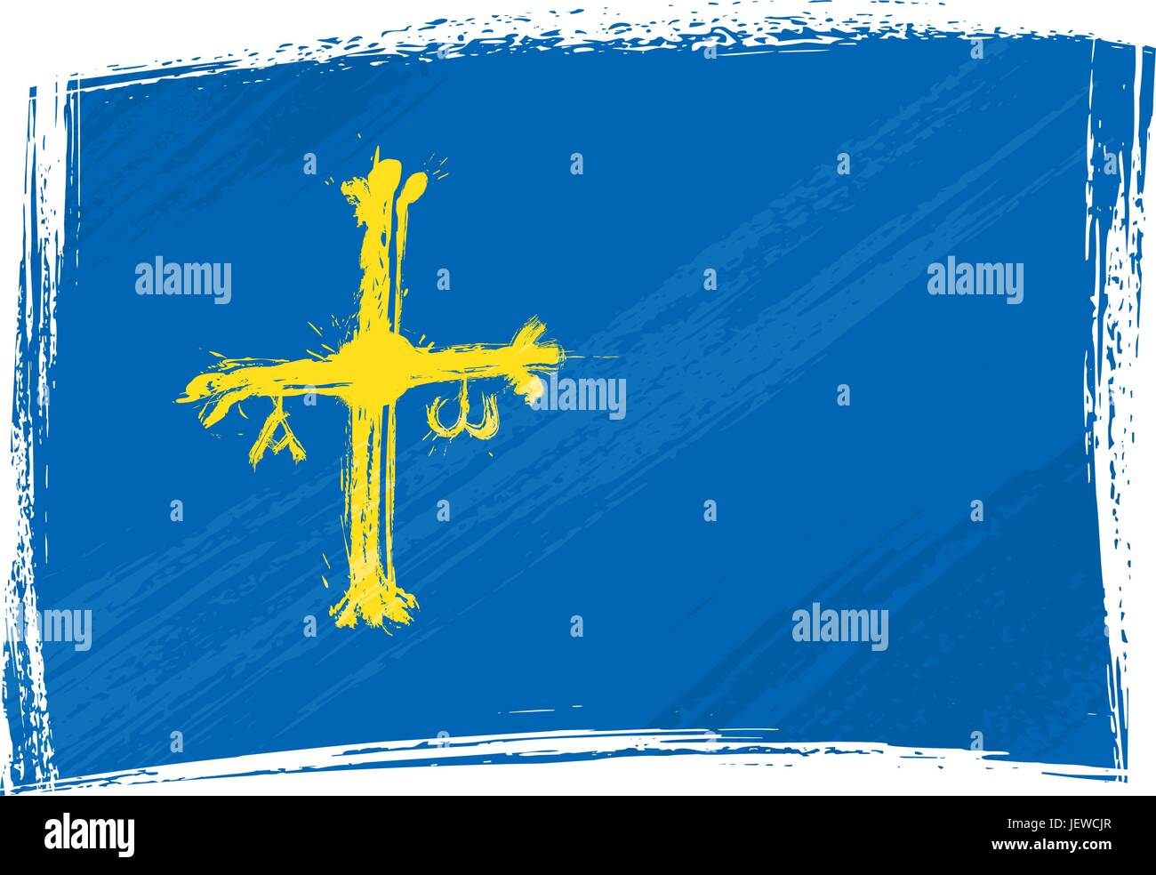 isolated, spain, flag, principality, spanish, of, from, pictogram ...