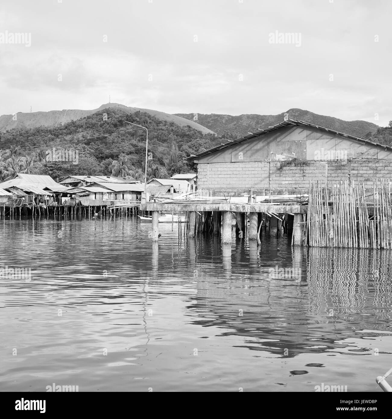 blur philippines house in the slum for poor people concept of poverty ...