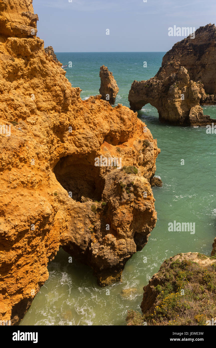 Cliffs of Ponta da Piedade, Lagos, Algarve, Portugal Stock Photo - Alamy