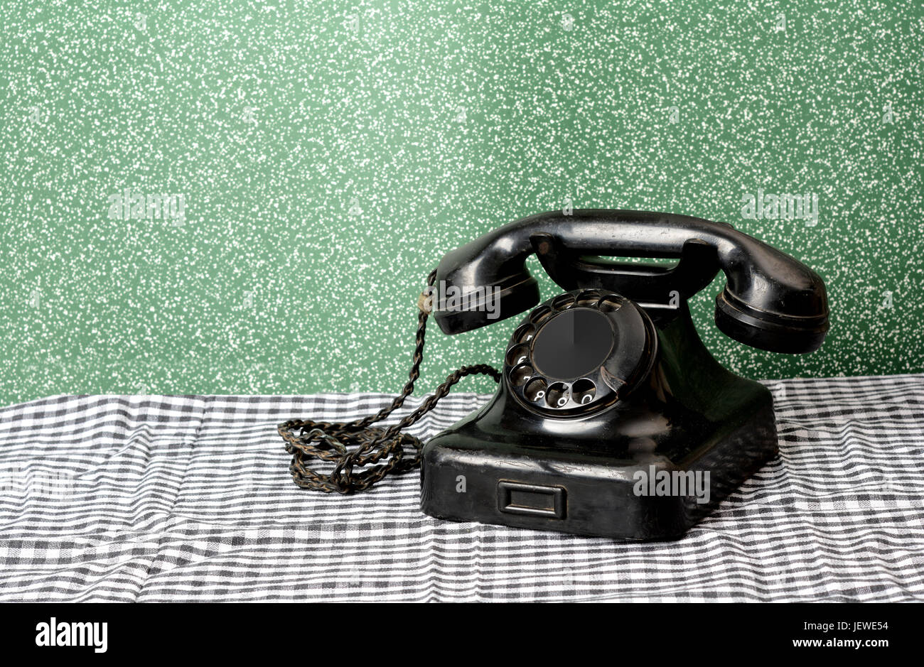 Vintage Style of Communication Phone Set concept Stock Photo - Alamy