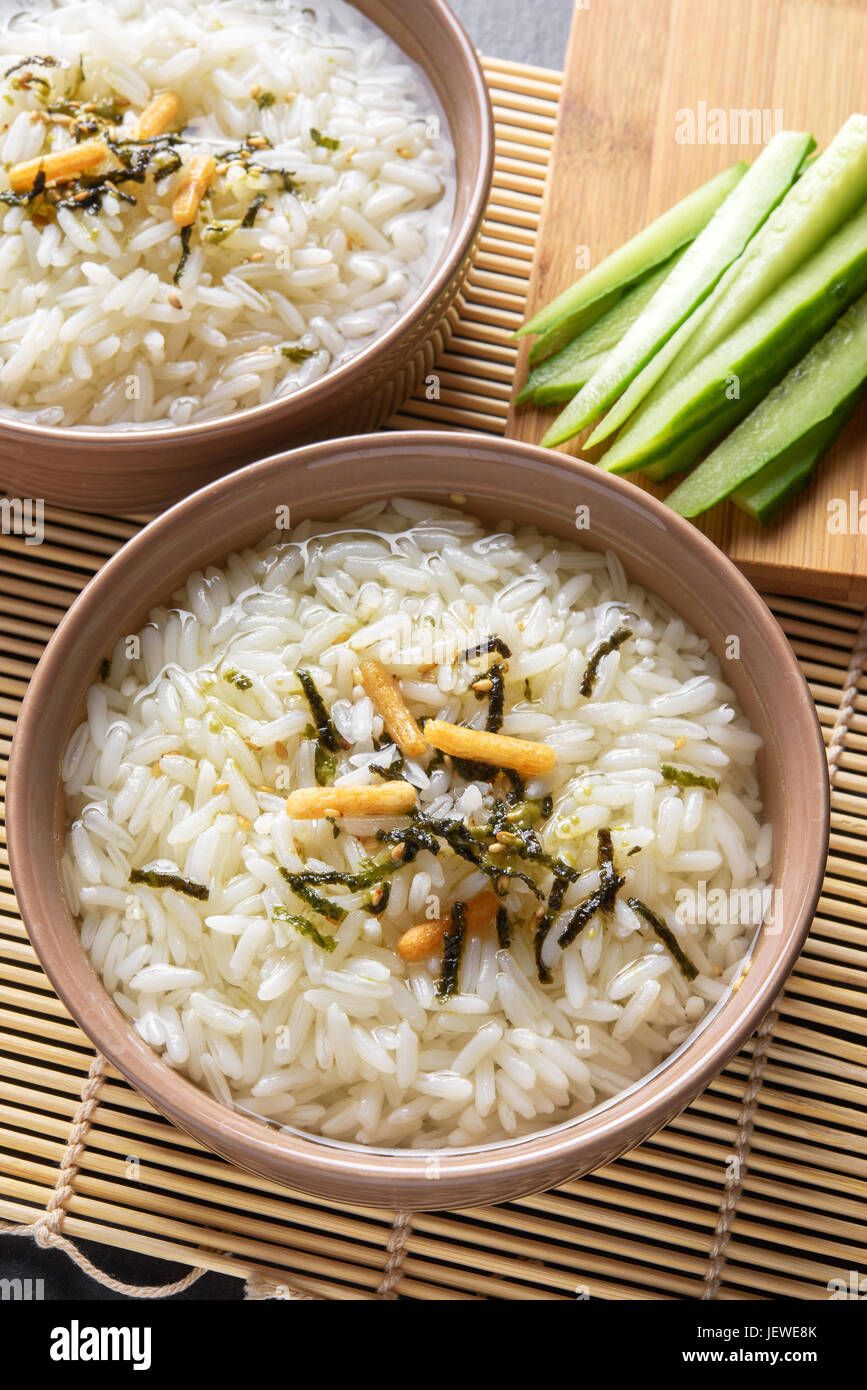 Two portions of ochazuke or chazuke Stock Photo - Alamy