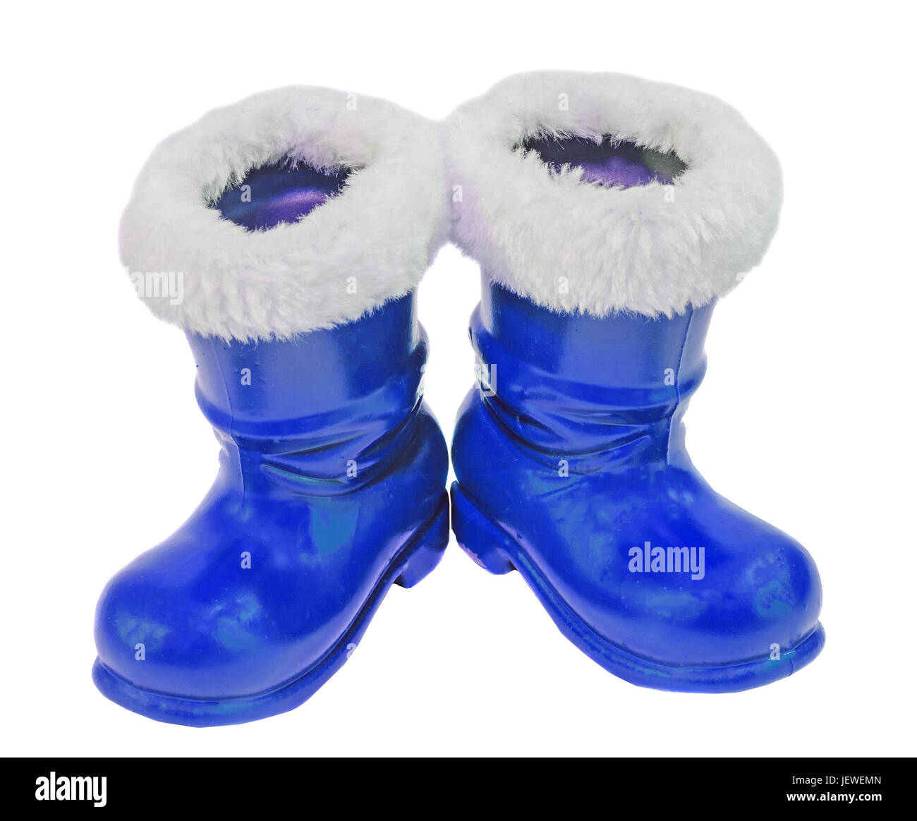 Blue Santa Claus boots, shoes. Saint Nicholas boots gifts, white ...
