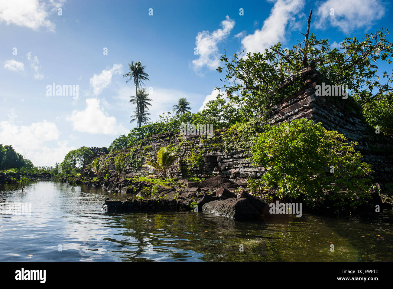 Ruined city Nan Madol, Pohnpei, Micronesia, Central Pacific Stock Photo ...