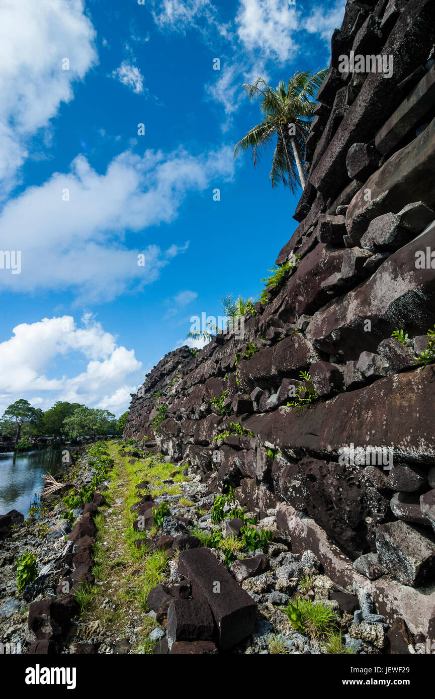 Ruined city Nan Madol, Pohnpei, Micronesia, Central Pacific Stock Photo ...